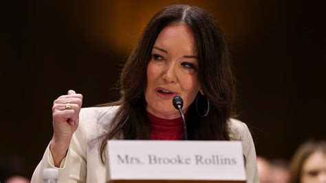 Brooke Rollins Confirmed As New Agriculture Secretary With Bipartisan