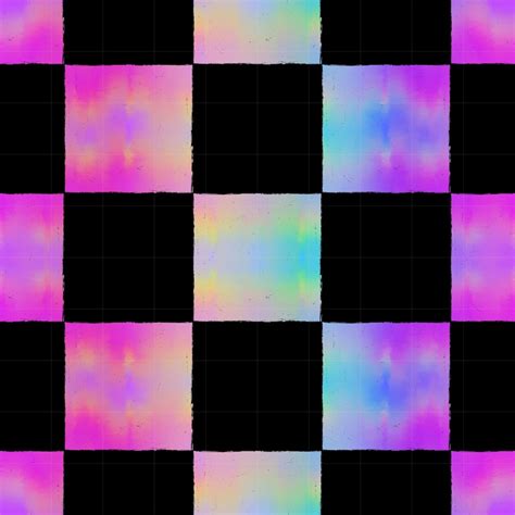 Pastel Rainbow Chequerboard Cheq Seamless Image Digital Repeat Pattern