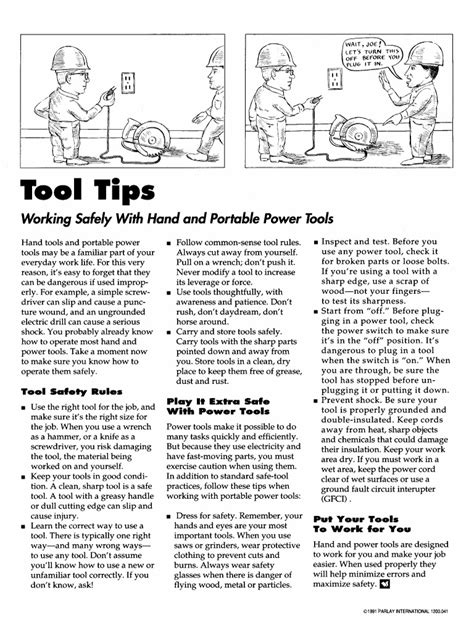 Tool Tips Pdf