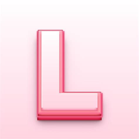 Pink Letter L