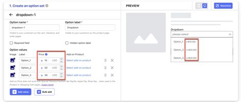 how to add extra charges for custom product options on shopify