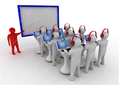 Premium Photo 3d Man In Classroom