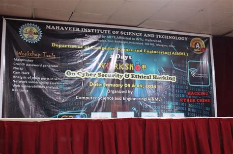 Cybersecurity Workshop Education Tech Mist Kovvuri Shanmukha