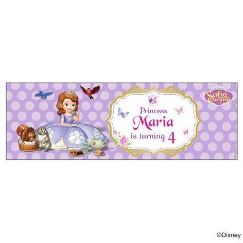 Personalized Sofia The 1st Birthday Banner Pretty Ur Party