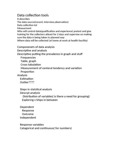 Data Collection Tools Pdf