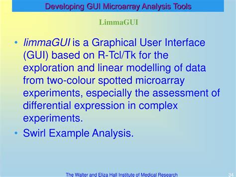 Ppt Developing Gui Microarray Analysis Tools Powerpoint Presentation