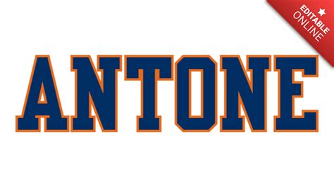 Antone Houston Astros Text Effect Generator