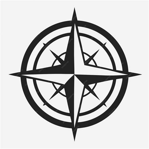 Compass Line Art Logo Design Vector Art And Illustration Premium Ai Generated Vector