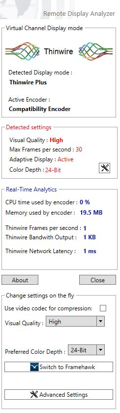 Presenting The Remote Display Analyzer