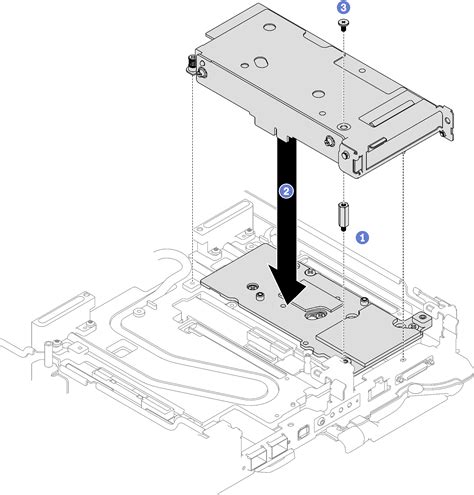 Install A Pcie Riser Assembly Connectx 7 Ndr 200 Thinksystem Sd665
