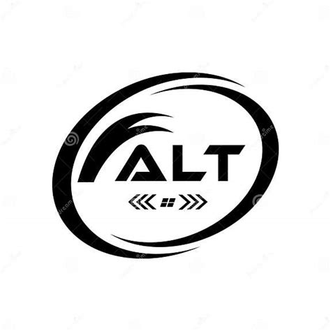 Alt Letter Logo Design Alt Simple And Modern Monogram Logo Stock Vector Illustration Of