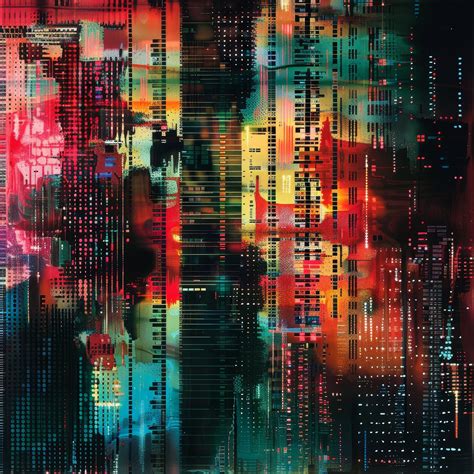 Download Ai Generated Glitch Abstract Royalty Free Stock