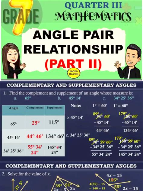 Angle Pair Relationship Pdf