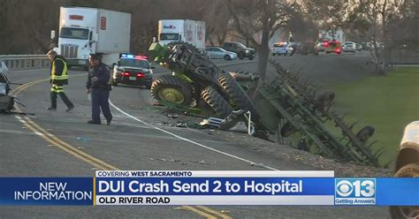 Dui Crash On Old River Road Near West Sacramento Leaves 2 Hospitalized