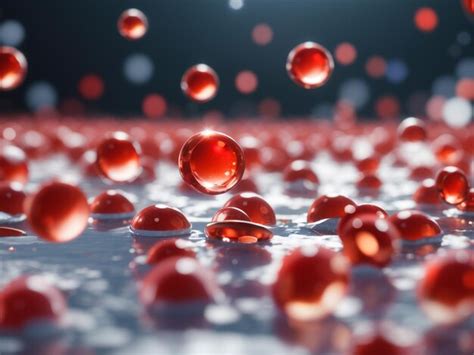 Premium Ai Image Red Blood Cells Under Microscope Scientific Study Of