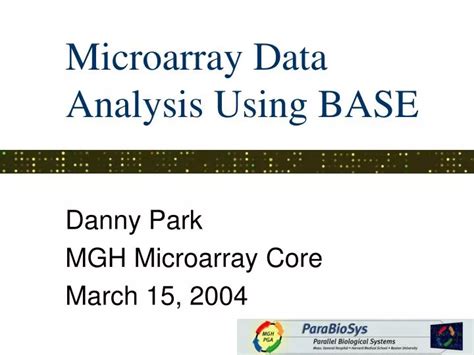 PPT Microarray Data Analysis Using BASE PowerPoint Presentation Free Download ID 1341661