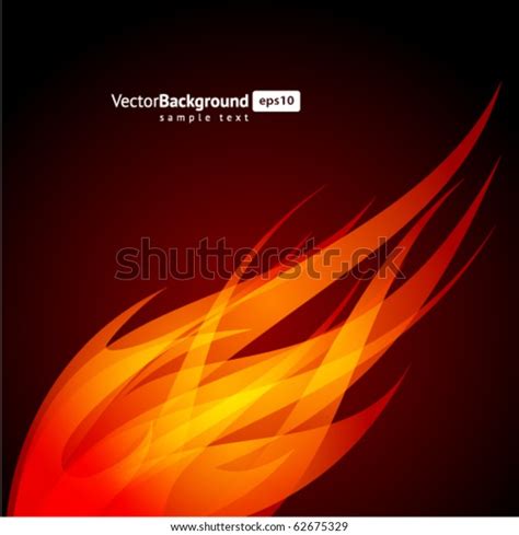 Abstract Flame Wave Vector Background Stock Vector Royalty Free 62675329