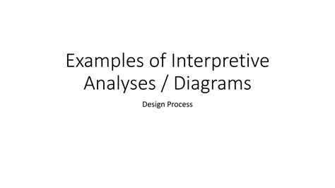 Design Process Examples Of Analyses Diagrams Pptx