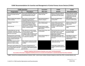 Central Venous Access Device Cvad Guide