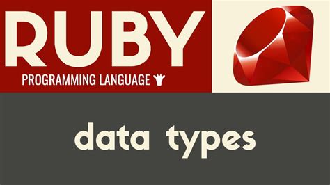 data types ruby tutorial 7 youtube