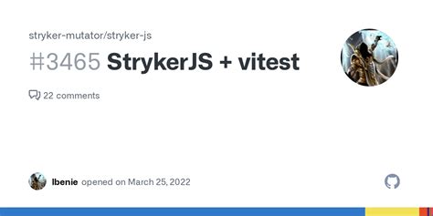strykerjs vitest · issue 3465 · stryker mutator stryker js · github