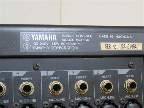 Yamaha ヤマハ アナログミキサー Mgp16x 電源コード付き Getnippon เก็ทนิปปอน