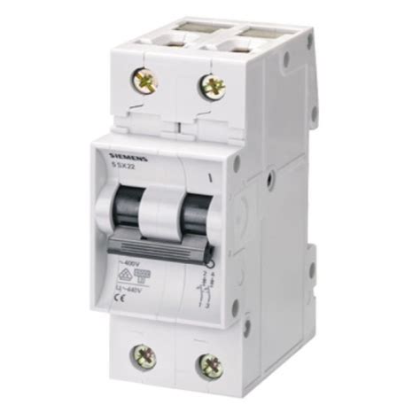 Interruptor Termomagnetico Bipolar Con Dispar Siemens 5sx22057