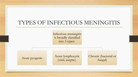 Pathology Of Meningitis Types Etiologypptx