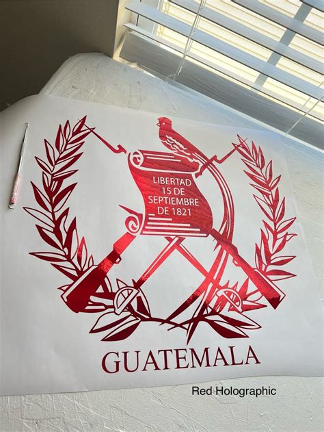 Escudo De Guatemala Decal Graphic Sticker Trucks Cars Walls Svg