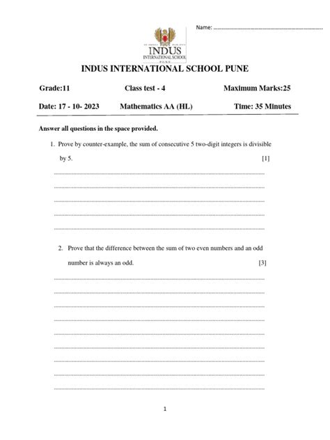 Gr 11 Class Test 4 17 10 2023 Pdf Numbers Number Theory