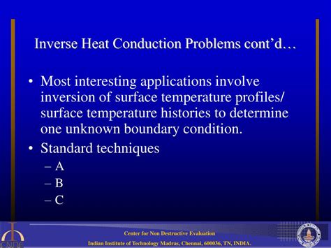 Ppt Solution Of The Two Dimensional Inverse Heat Conduction Problem