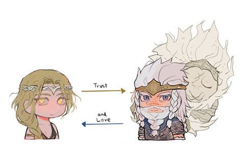 Queen Marika The Eternal Godfrey First Elden Lord And Serosh Elden Ring Drawn By Rimyzipel