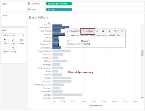 Tableau Filters