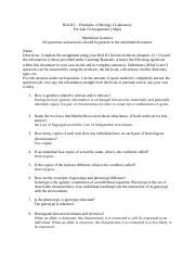 Biol Pre Lab Assignment Docx Biol Principles Of Biology I Laboratory Pre Lab
