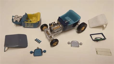 Pyro Model T Ford Hot Rod Parts Lot Built 132 Scale Model Kit