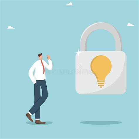 Solving A Complex Problem With Creative Thinking Stock Vector