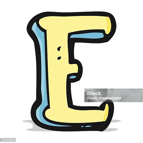 Huruf Kartun E Ilustrasi Stok Unduh Gambar Sekarang Alfabet Aneh Konsep Clip Art Istock