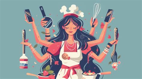 Multi Task Domestic Stock Illustrations 20 Multi Task Domestic Stock