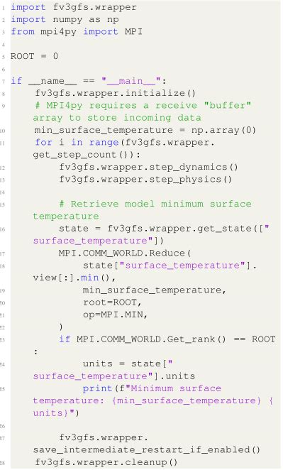 gmd fv3gfs wrapper a python wrapper of the fv3gfs atmospheric model
