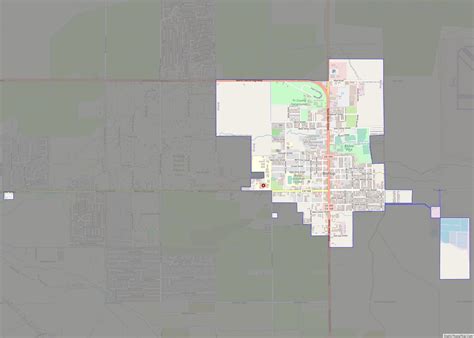 Map Of Bishop City California Thong Thai Real