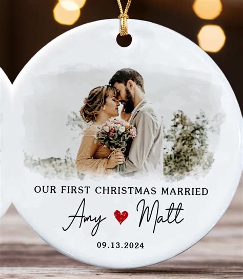 First Christmas Wedding Ornament 60 Photos