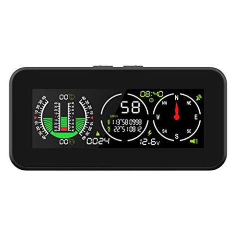 Jual Car Inclinometer Level Tilt Meter Digital Hud Gps Speed Slope