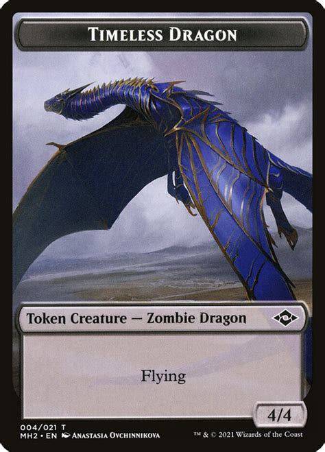 Timeless Dragon Token Magic The Gathering Mtg Cards