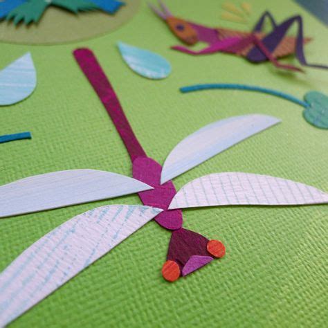 Ashley Barron Colorful Paper Dragonfly Art Dragonfly Paper Craft Cutout