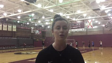 Watch It Brianne Burkert Previews Fsus Match Vs Pitt