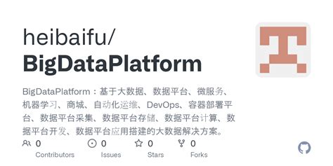Github Heibaifubigdataplatform Bigdataplatform：基于大数据、数据平台、微服务、机器学习、商城、自动化运维、devops、容器部署平台、数据