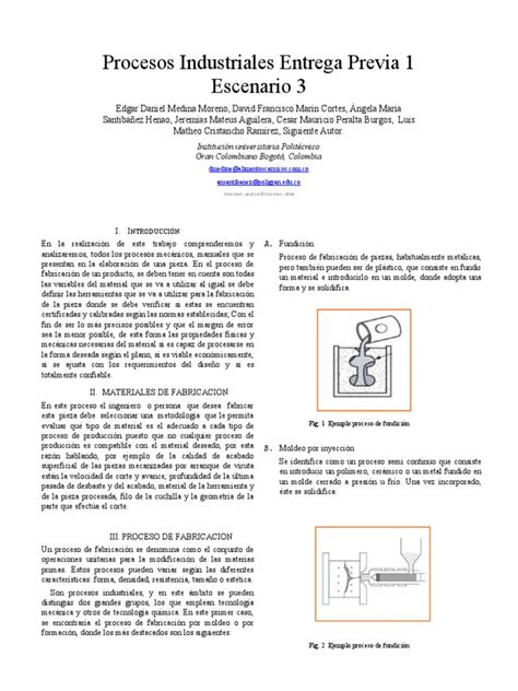 Primera Entrega Procesos Industriales Pdf Forjar Extrusión