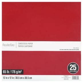 Cardstock In Paper Red