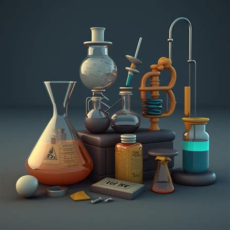 Premium Ai Image 3d Laboratory Instruments