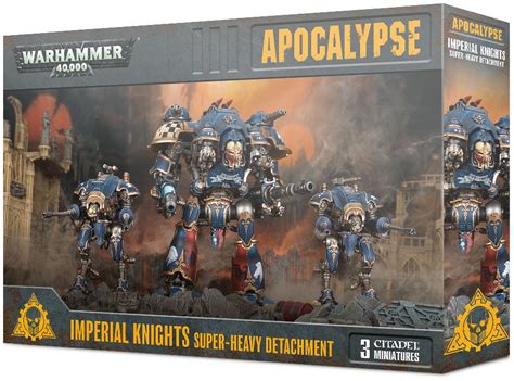 Warhammer 40k Apocalypse Imperial Knights Super Heavy Detachment